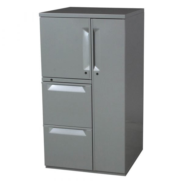 Herman Miller Right Vertical Used Storage File Tower, Silver - National ...