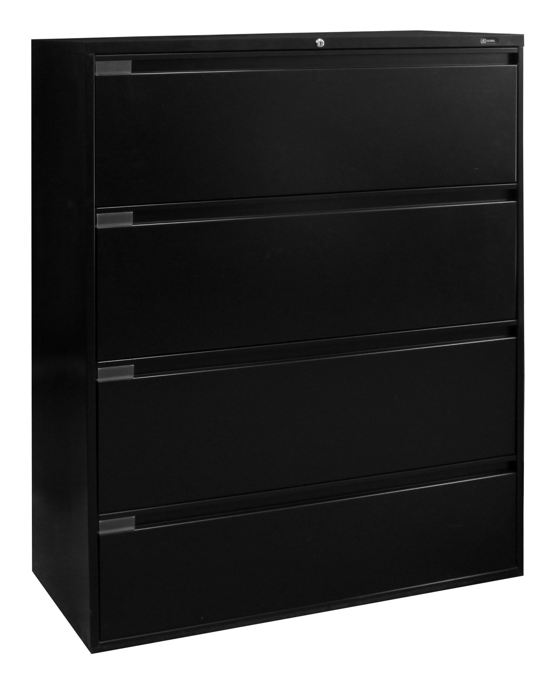 Global 4 Drawer Black Used Lateral File 42 Inch - National Office ...