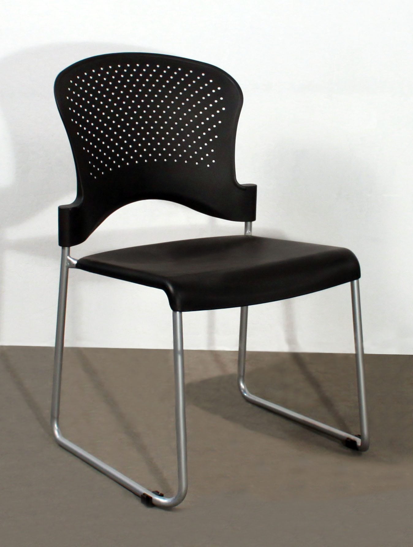 Stacking Used Chair, Black - National Office Interiors and Liquidators