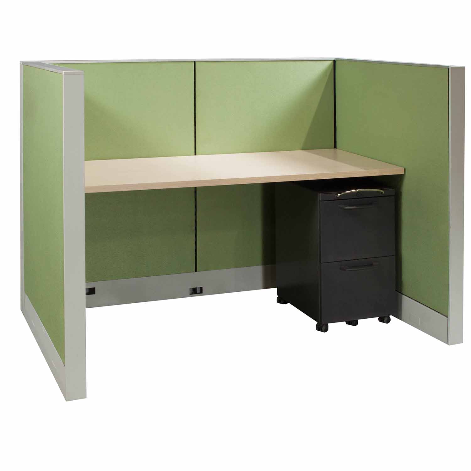 Knoll Used 5 x 3 Telemarketing Cubes, Green - National Office Interiors ...