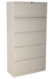 Knoll Calibre Used 30 inch Putty 5 Drawer Lateral File - National ...