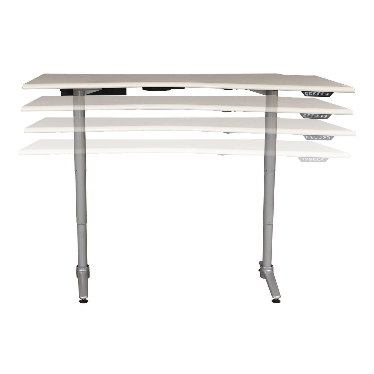 Linak Used 41x67 Electric Sit Stand Table, White - National Office ...
