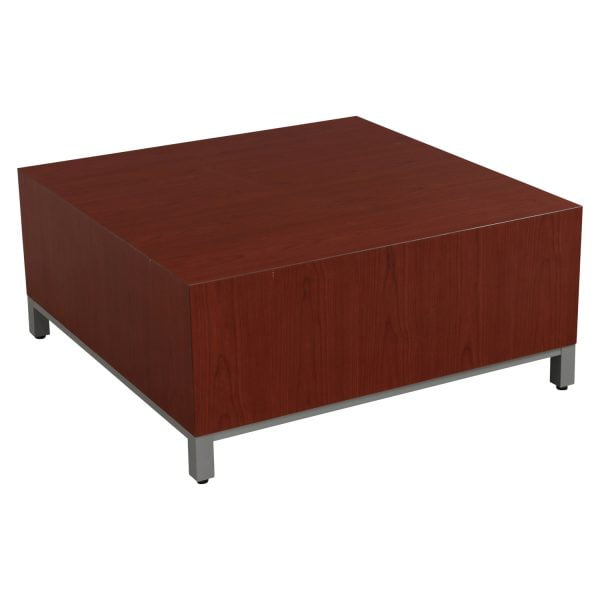 National Swift Used 36 Inch Square Coffee Table, Mahogany - National ...