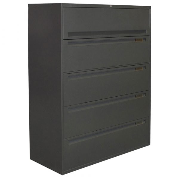 Steelcase Used 5 Drawer 42 Inch Lateral File, Gray - National Office ...