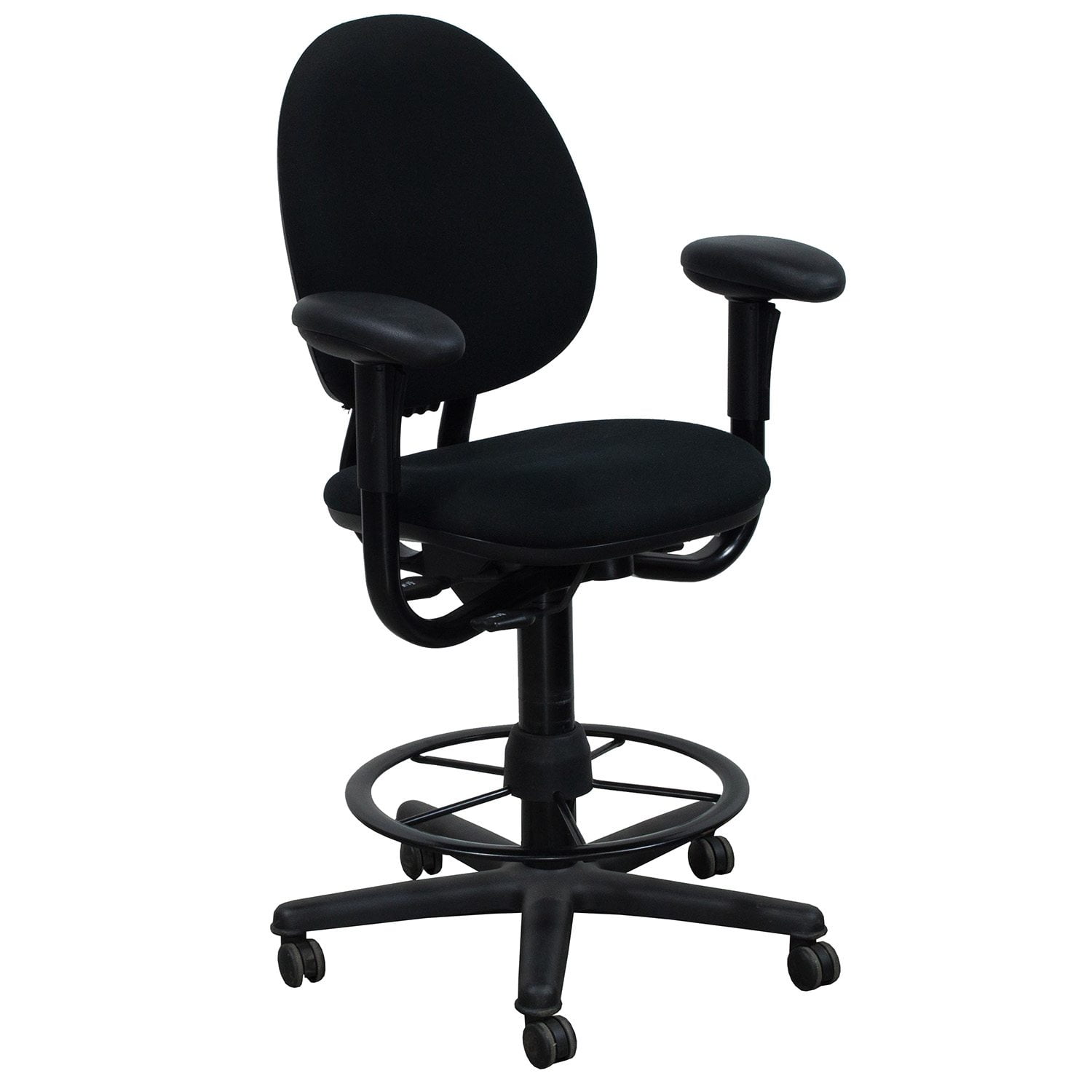 Steelcase Criterion Series High Back Used Stool, Black - National ...