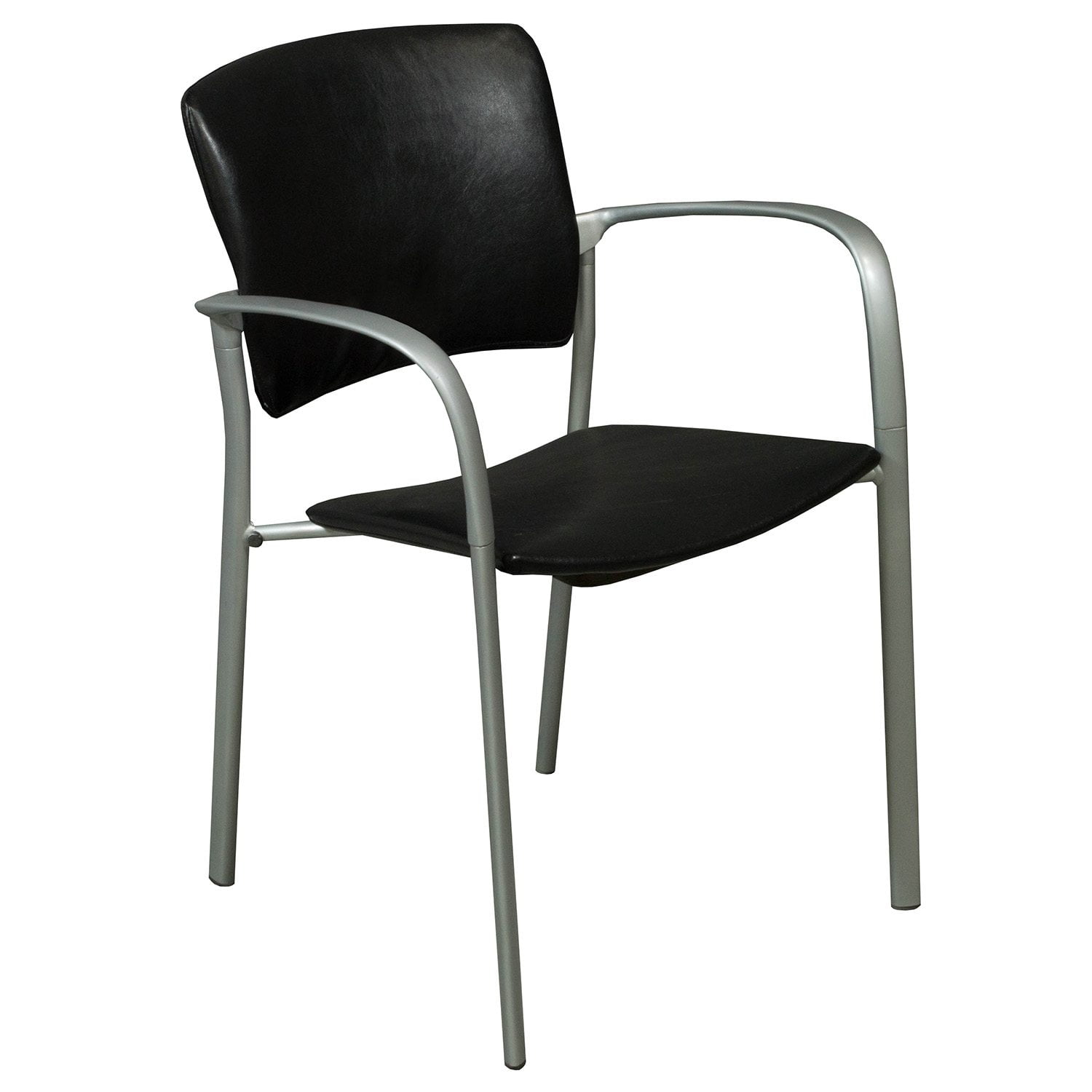 Steelcase Enea Used Leather Stack Chair, Black - National Office ...