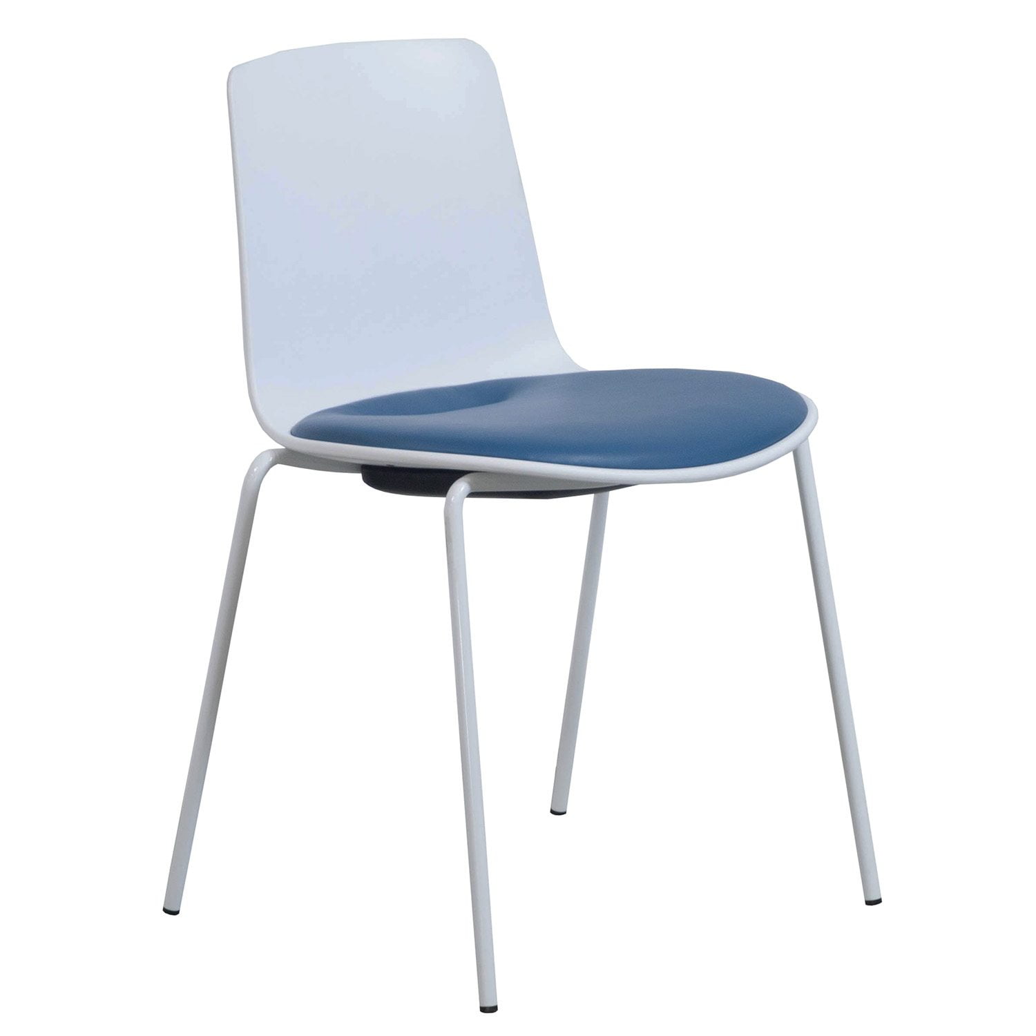 Steelcase Enea Lottus Used Leather Stack Chair, Blue - National Office ...