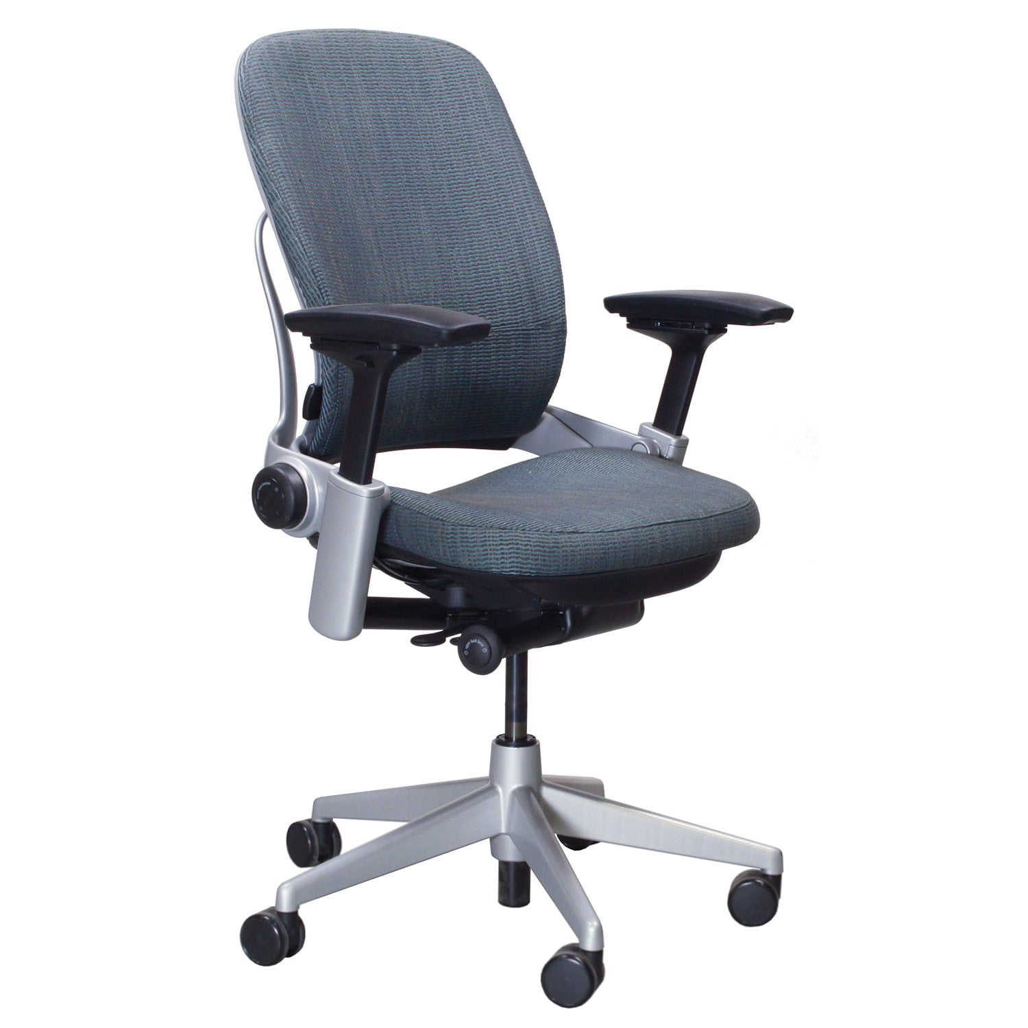 Steelcase Leap Used Task Chair, Green and Blue Pattern - National ...