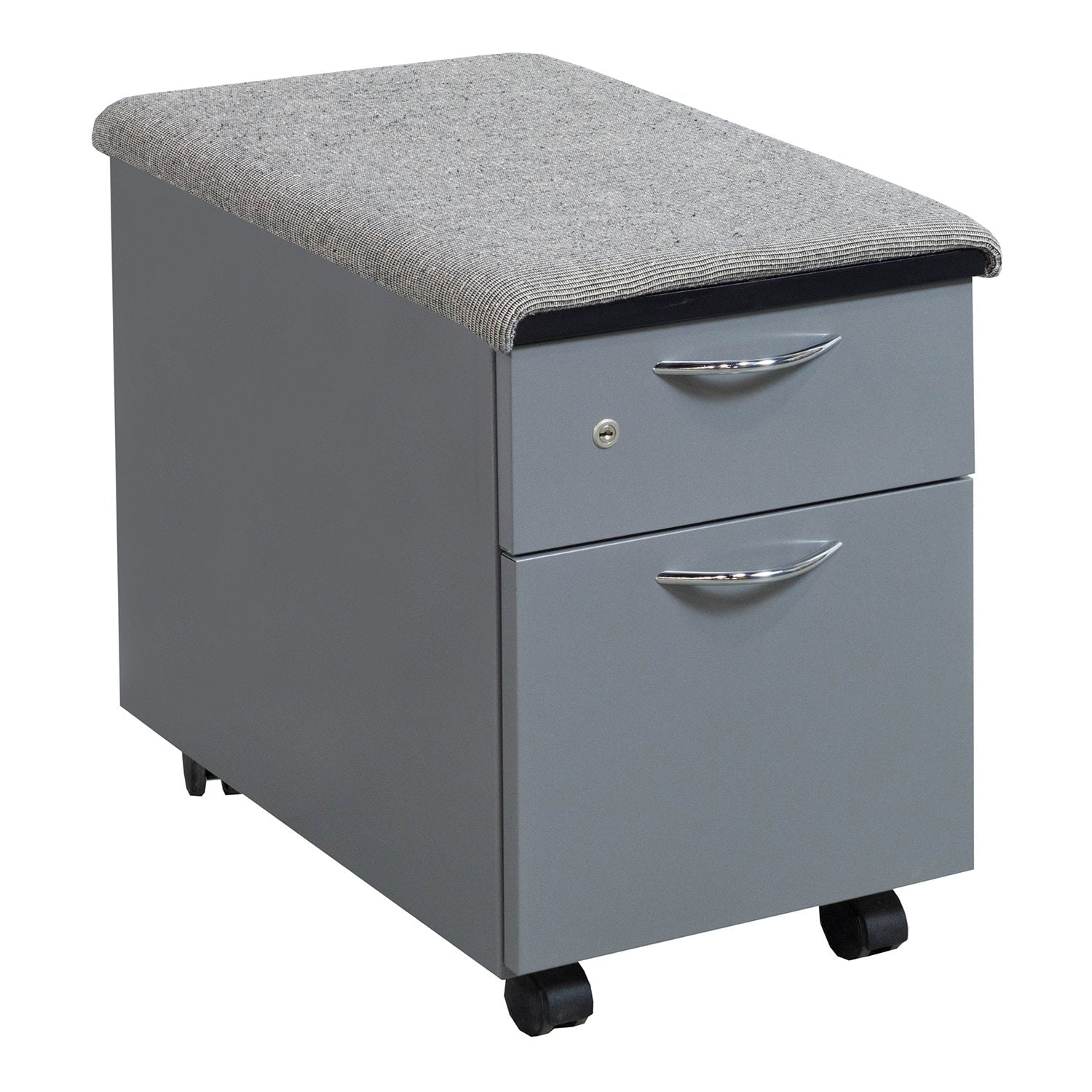 Steelcase Used Mobile Cushion Top Box File Pedestal, Gray - National ...