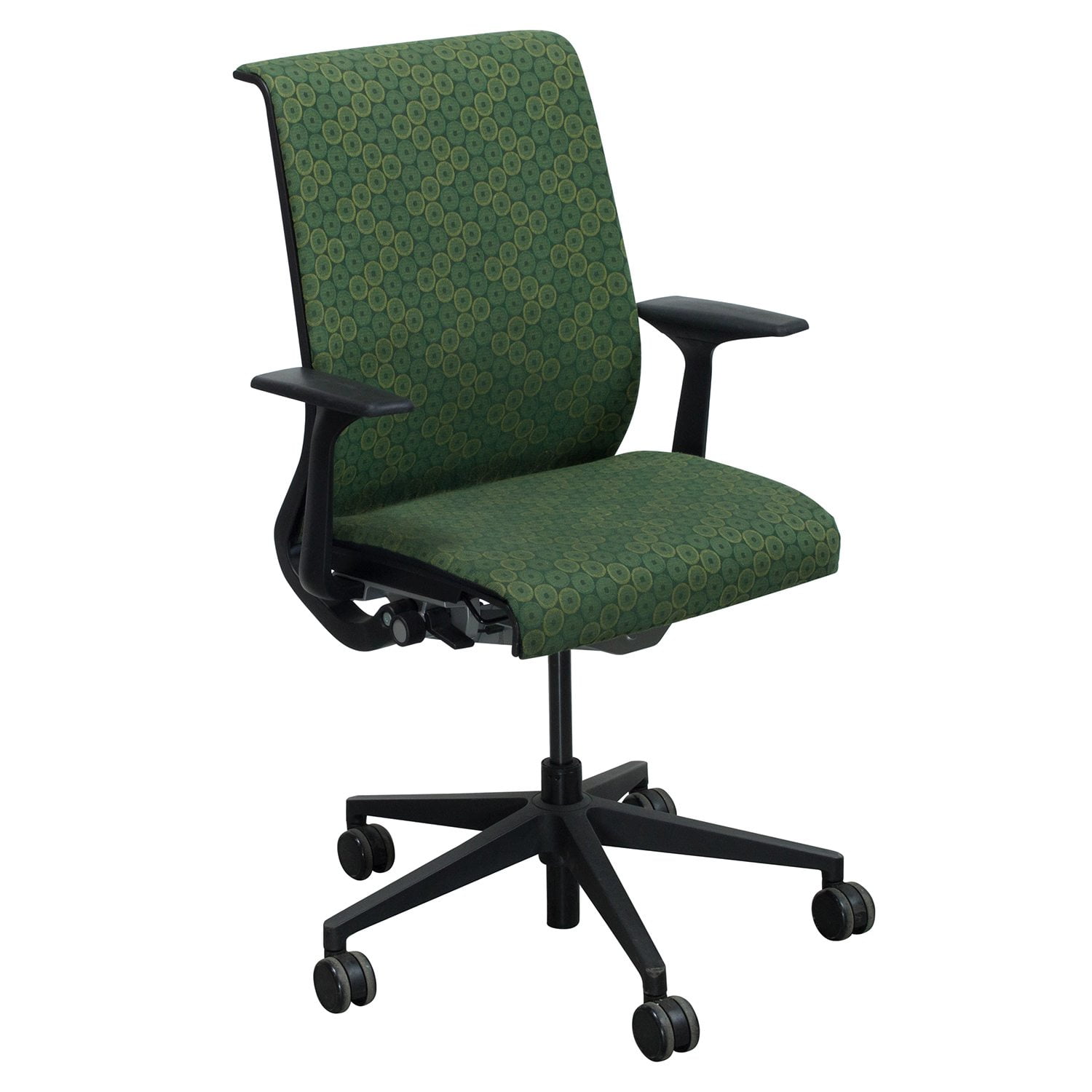 Steelcase Think Used Conference Chair, Green Circle Pattern - National ...