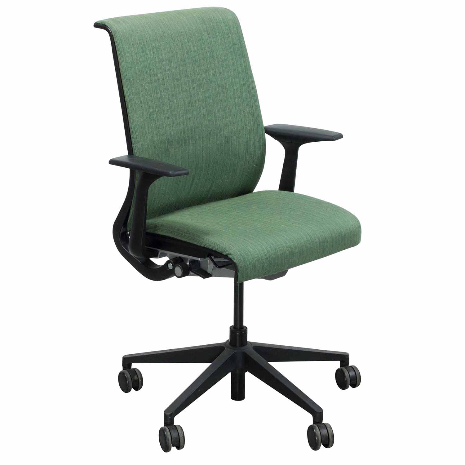 Steelcase Think Used Conference Chair, Green Vertical Line Patten ...