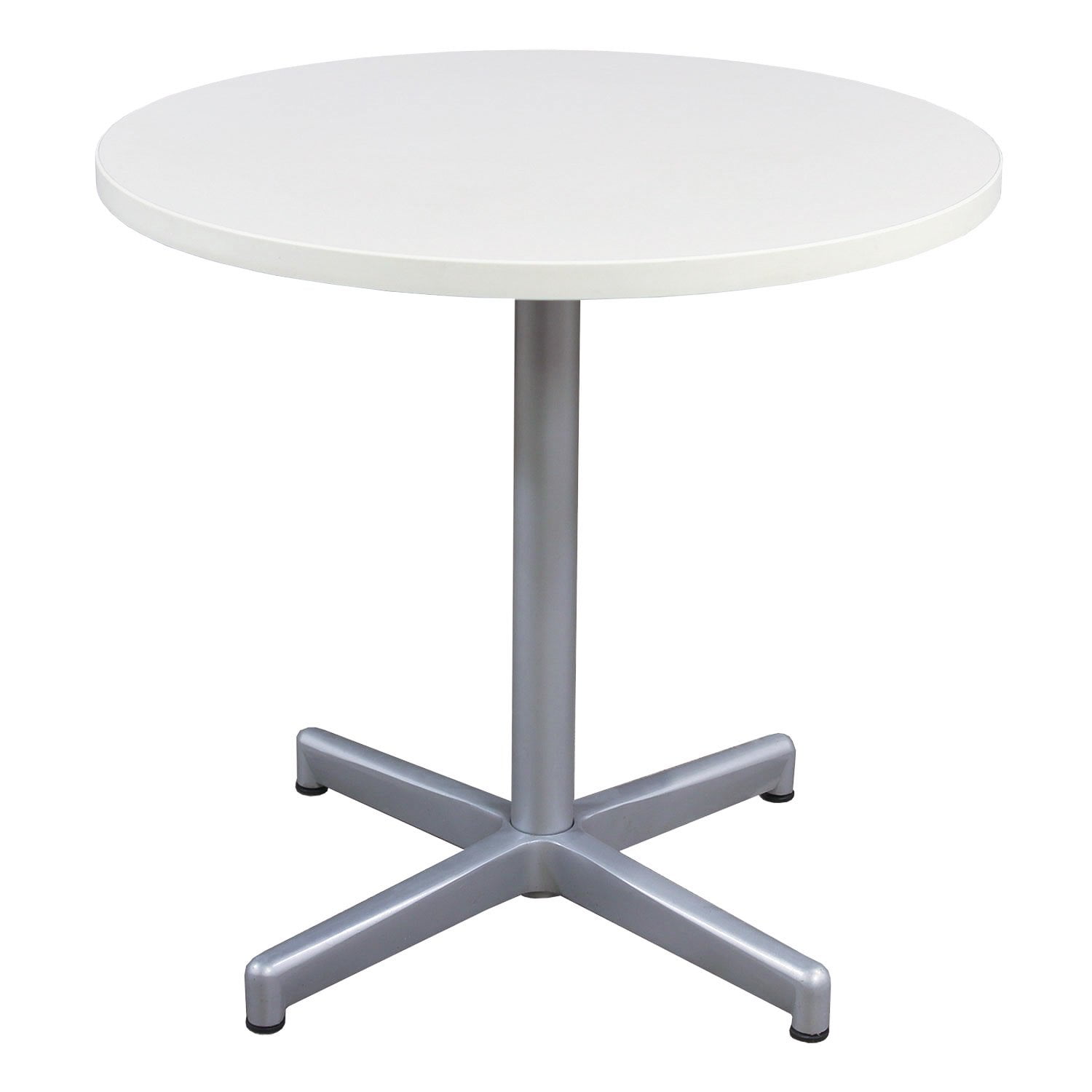 Steelcase Used 30 Inch Round Break Room Table, White - National Office ...