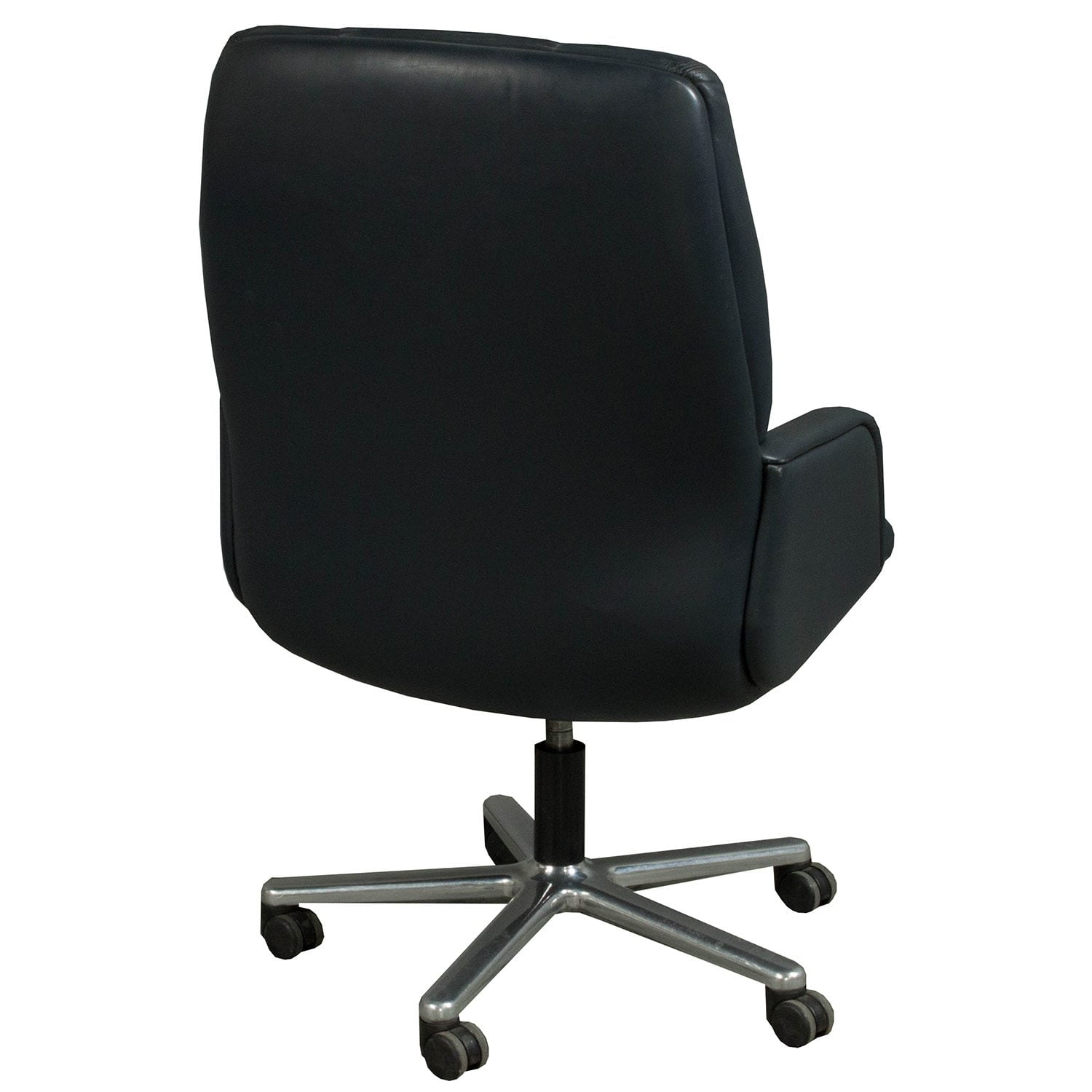 Steelcase Vecta Used Leather Conference Chair, Blue Gray - National ...