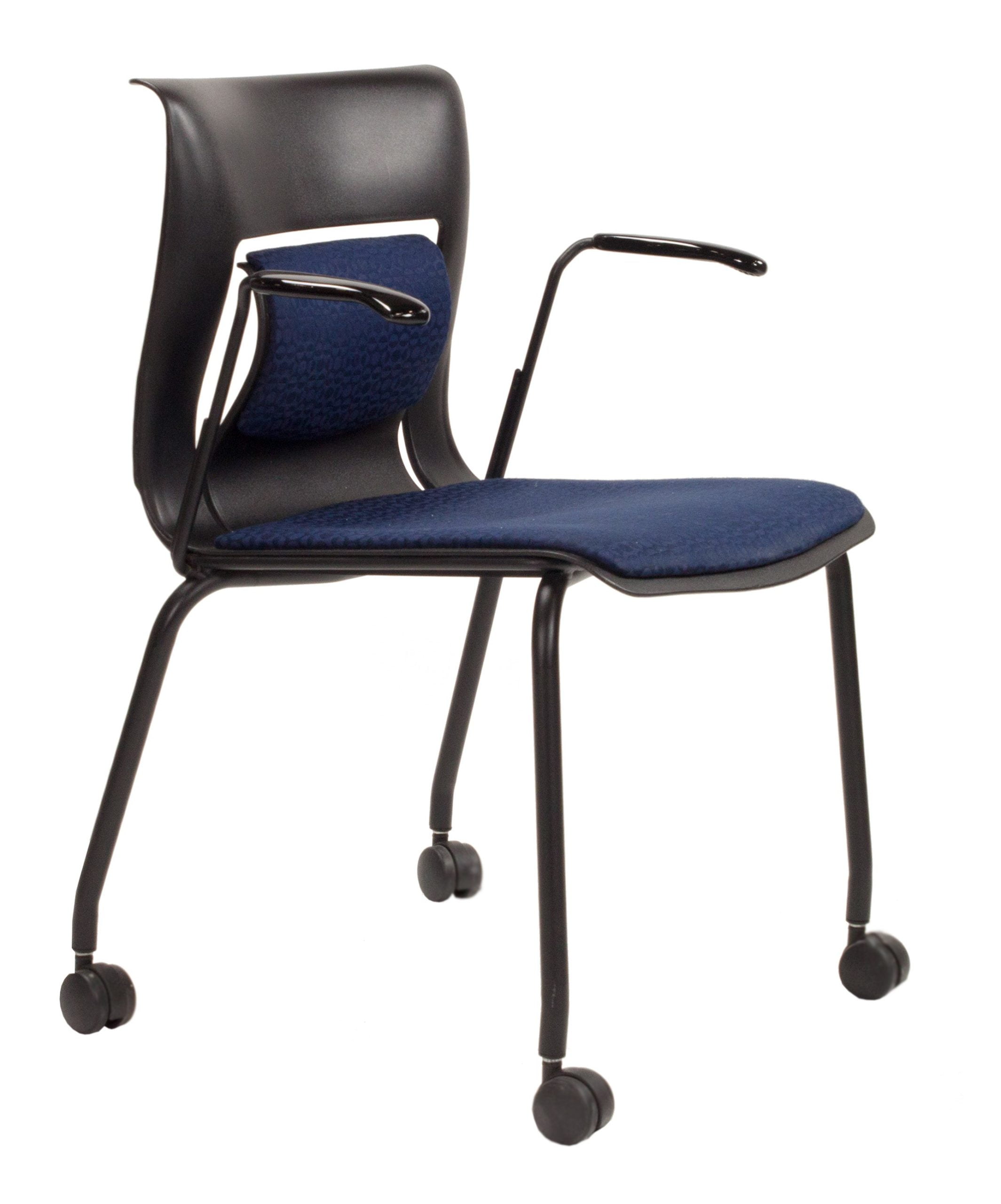 Stylex Rhythm Used Stacking Chair, Navy Sphere - National Office ...