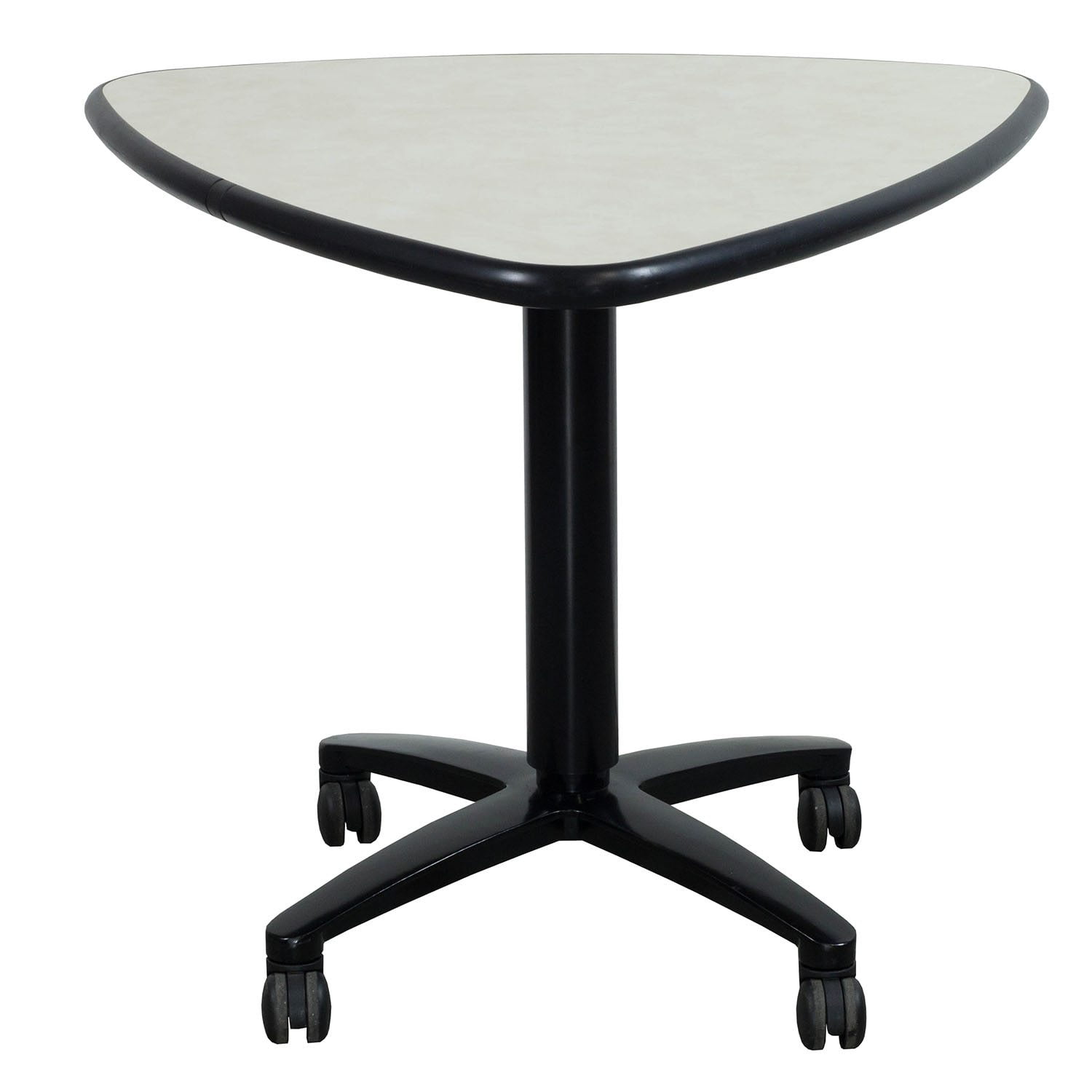 Triangle Used Mobile Table, Creme - National Office Interiors and ...