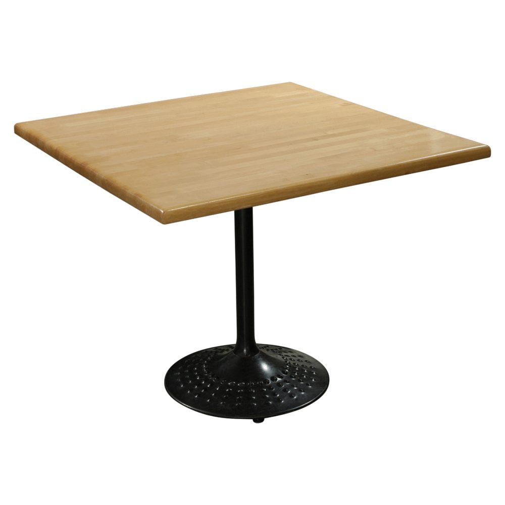 WCI Used Butcher Block 36x36 Square Cafe Table, Maple - National Office ...