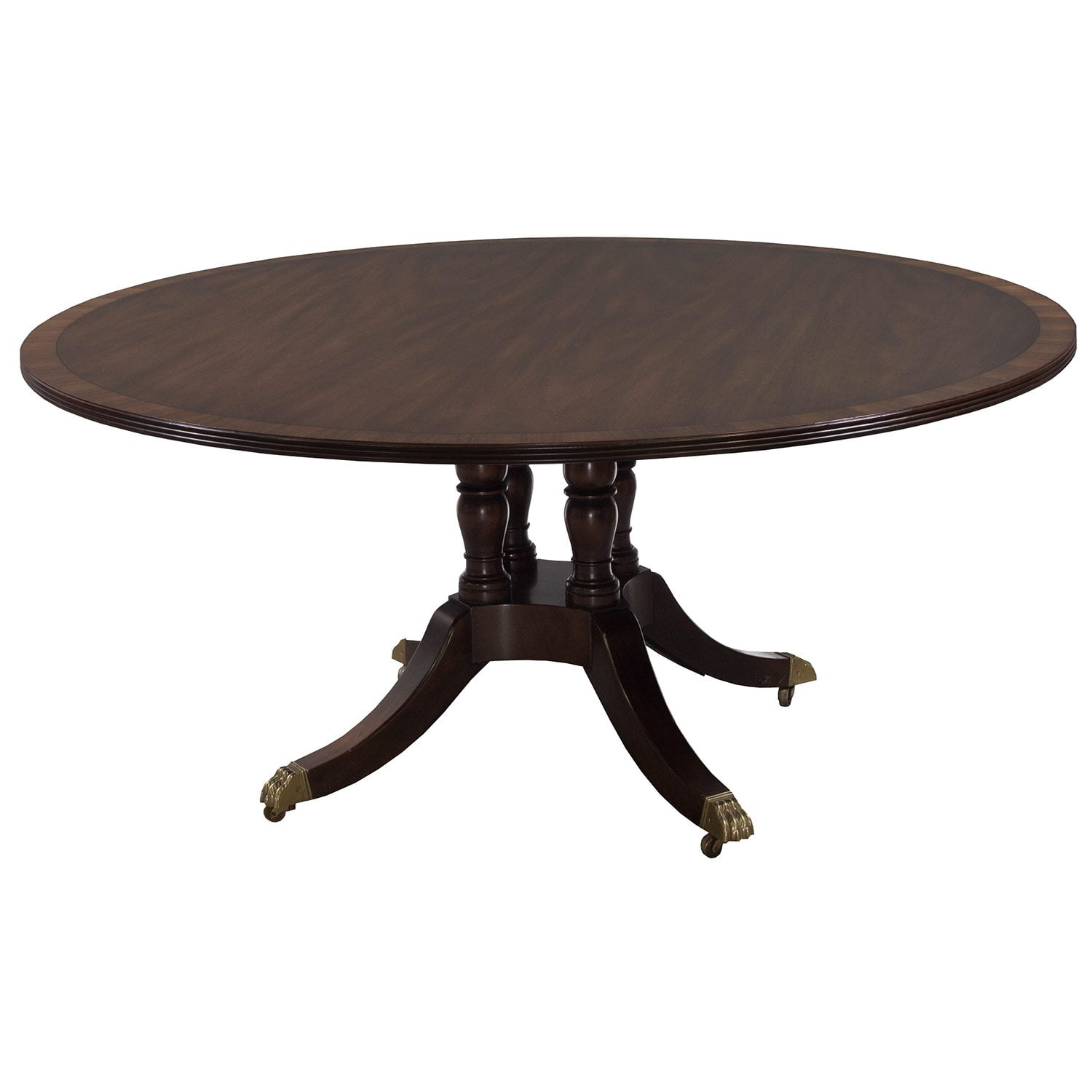 Wood Veneer 66 Inch Used Round Conference Table, Walnut - National ...