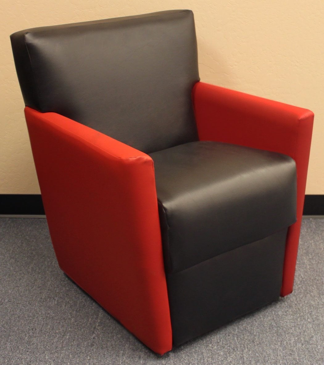 Keilhauer Coach Used Club Chair, Red Black - National Office Interiors ...