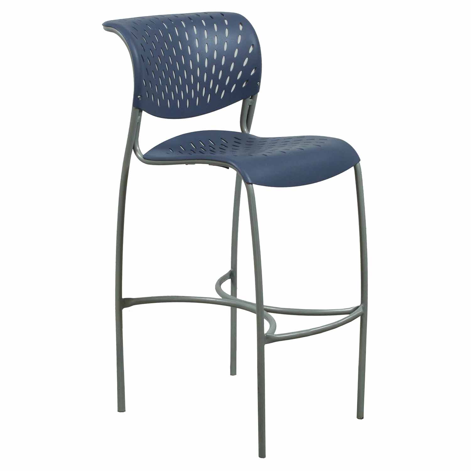 Izzy+ Hannah Used Stool, Blue - National Office Interiors and Liquidators