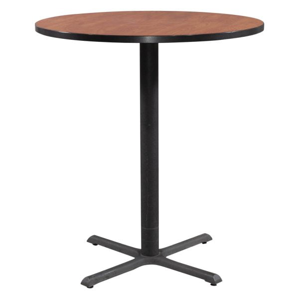 Round Used 36 Inch Bar Height Cafe Table, Cherry - National Office ...