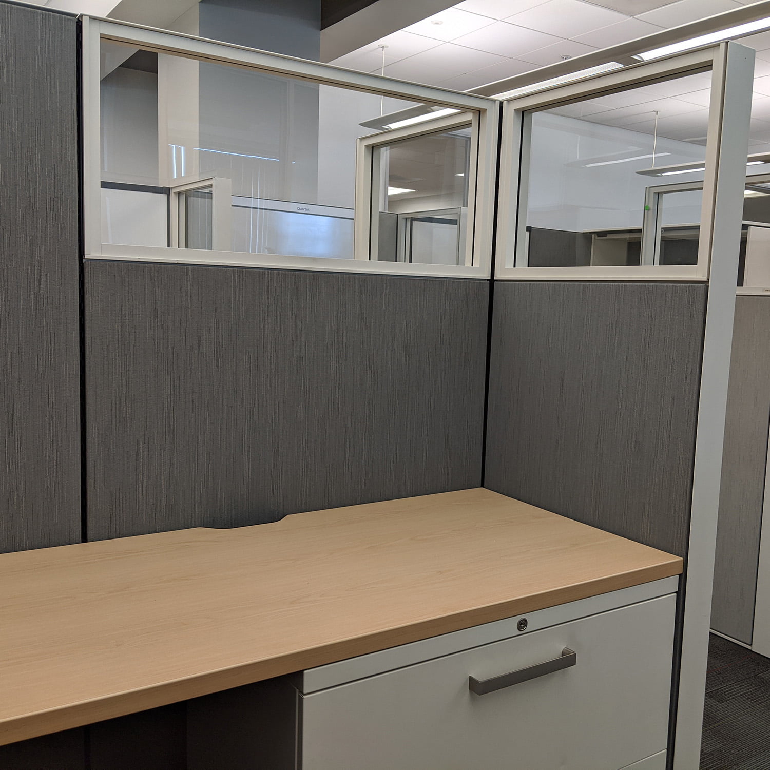 8x6 Haworth Compose Used Cubicle, Gray - Sold in Pods - National Office ...