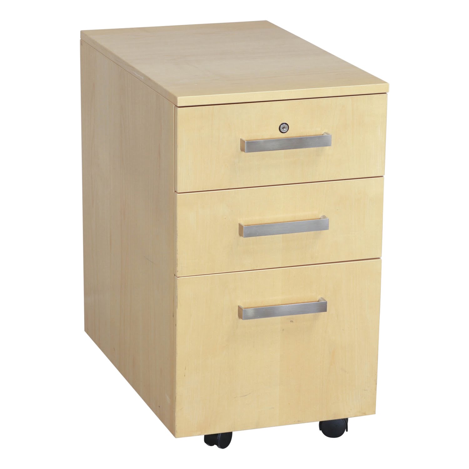 Haworth Used Box Box File Mobile Laminate Pedestal, Maple - National ...