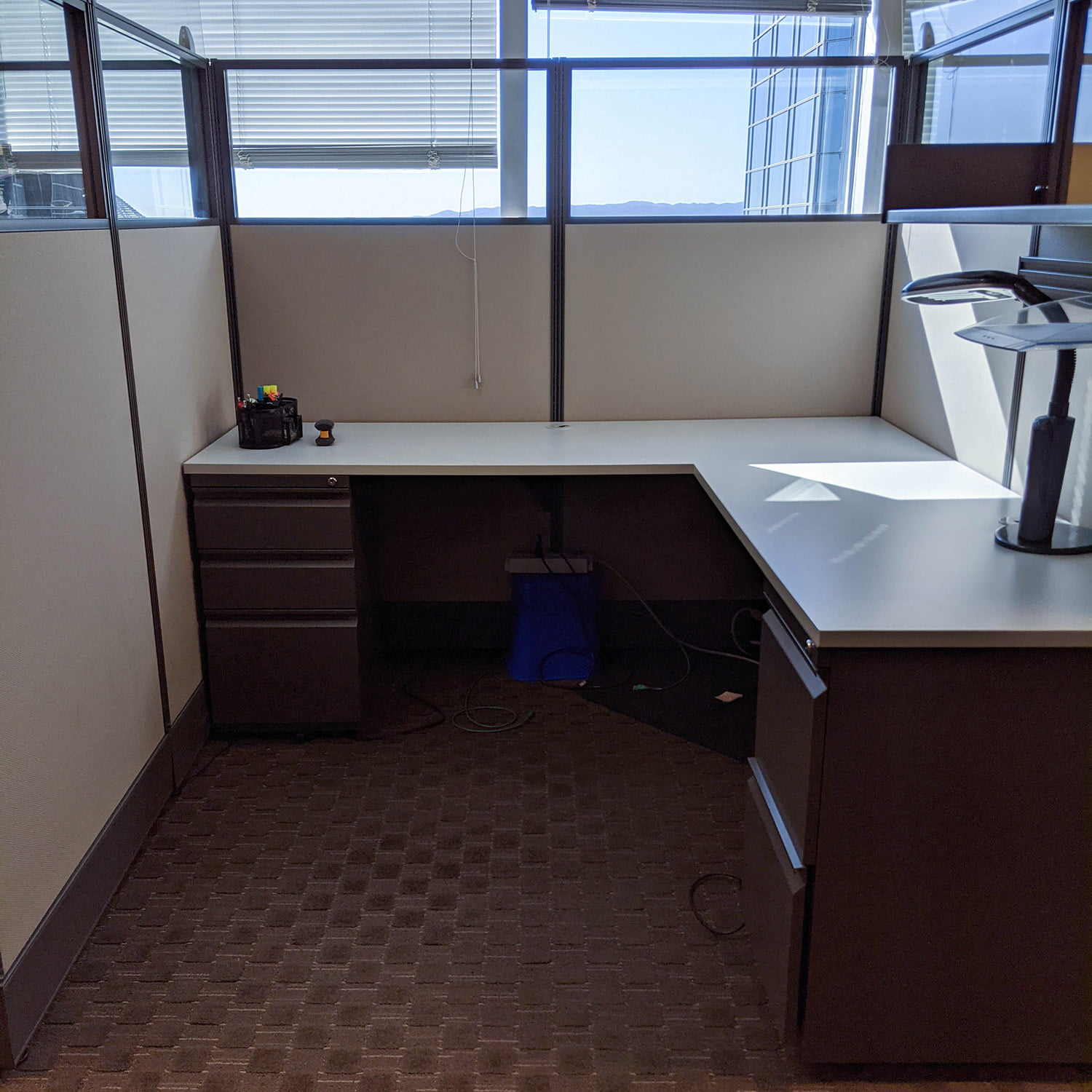 6x6 Haworth Used Cubicles with Glass, Gray - Sold in Pods - National ...