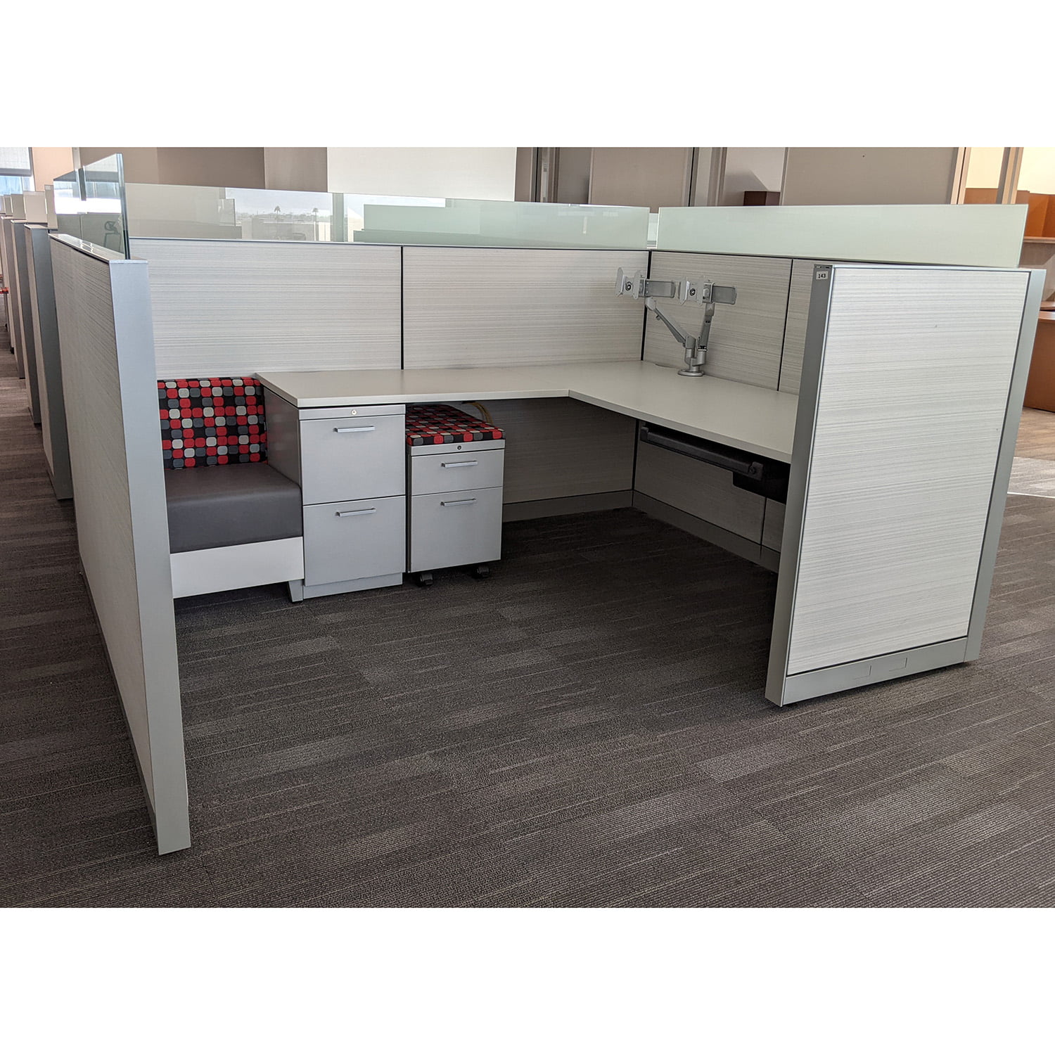 8x6 Allsteel Used Cubicle, Gray - Sold as Standalone - National Office ...