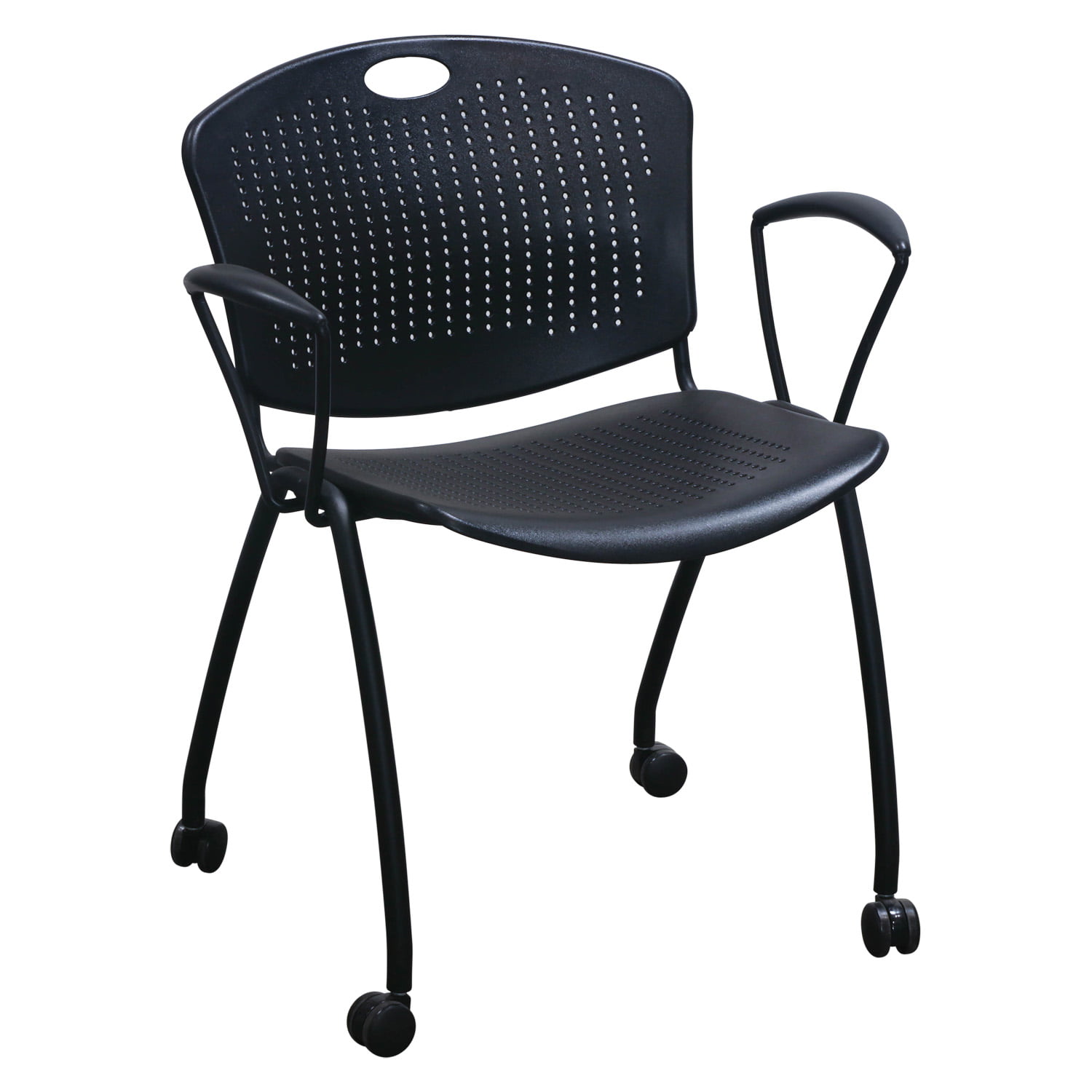 SitOnIt Anytime Used Mobile Guest Chair, Black - National Office ...