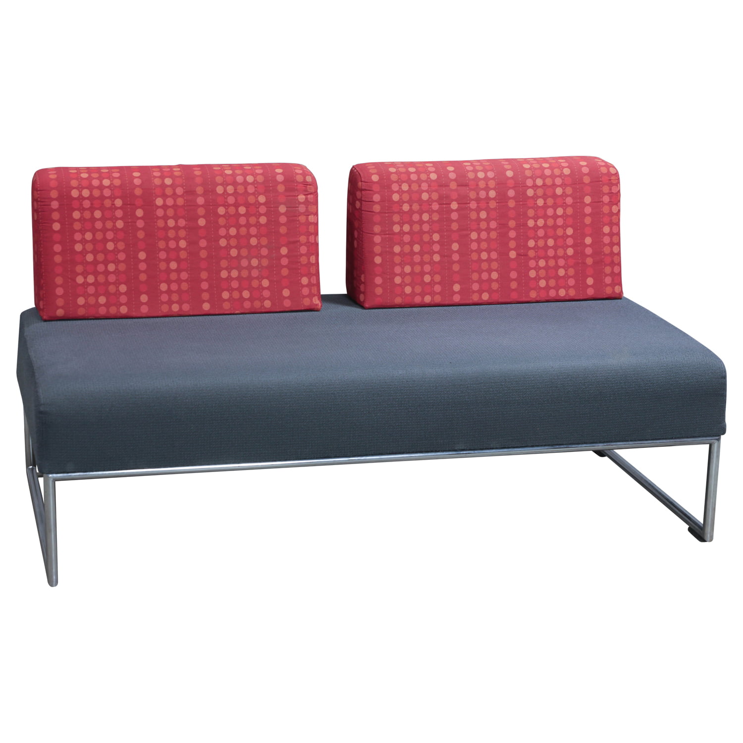 Allermuir Pause Used Two Seat Lounger, Red and Gray - National Office ...
