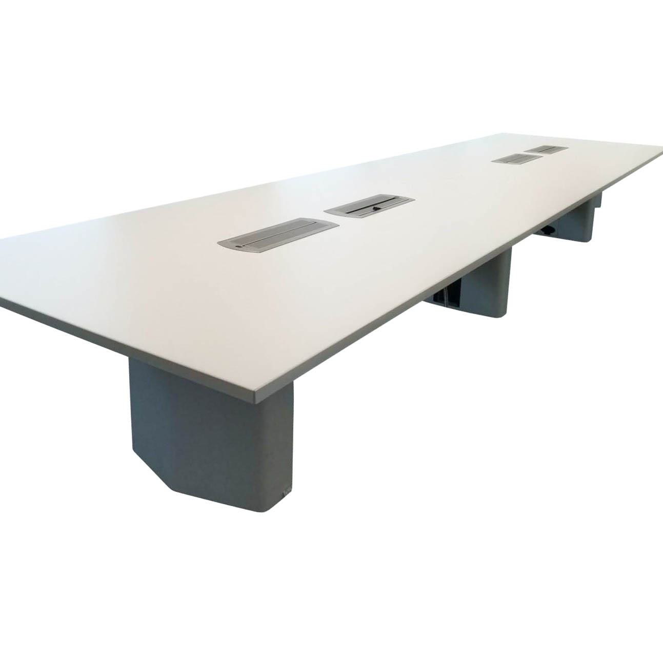 Steelcase Vecta Used 12 foot Laminate Conference Table, White ...