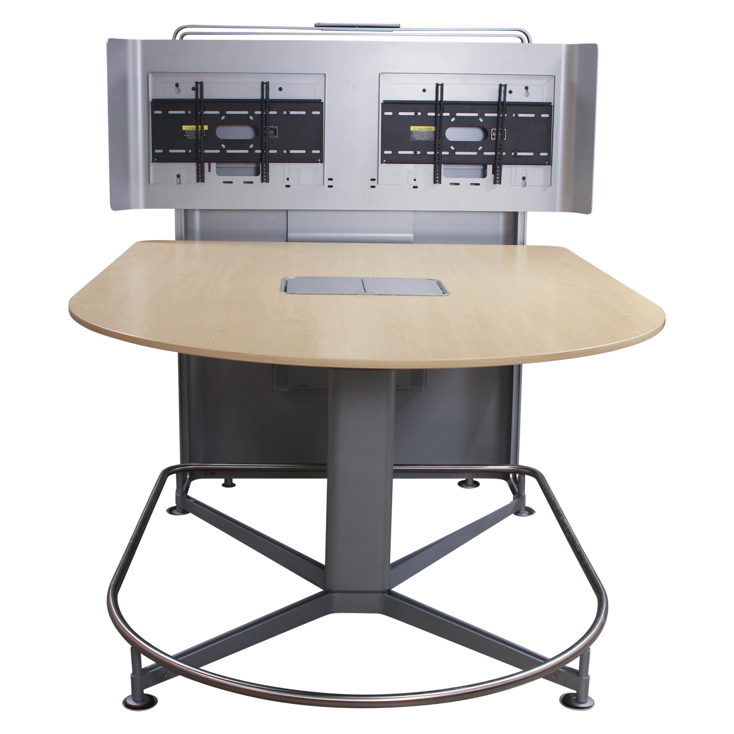 Steelcase media:scape Used Half Round Conference Table, Maple ...