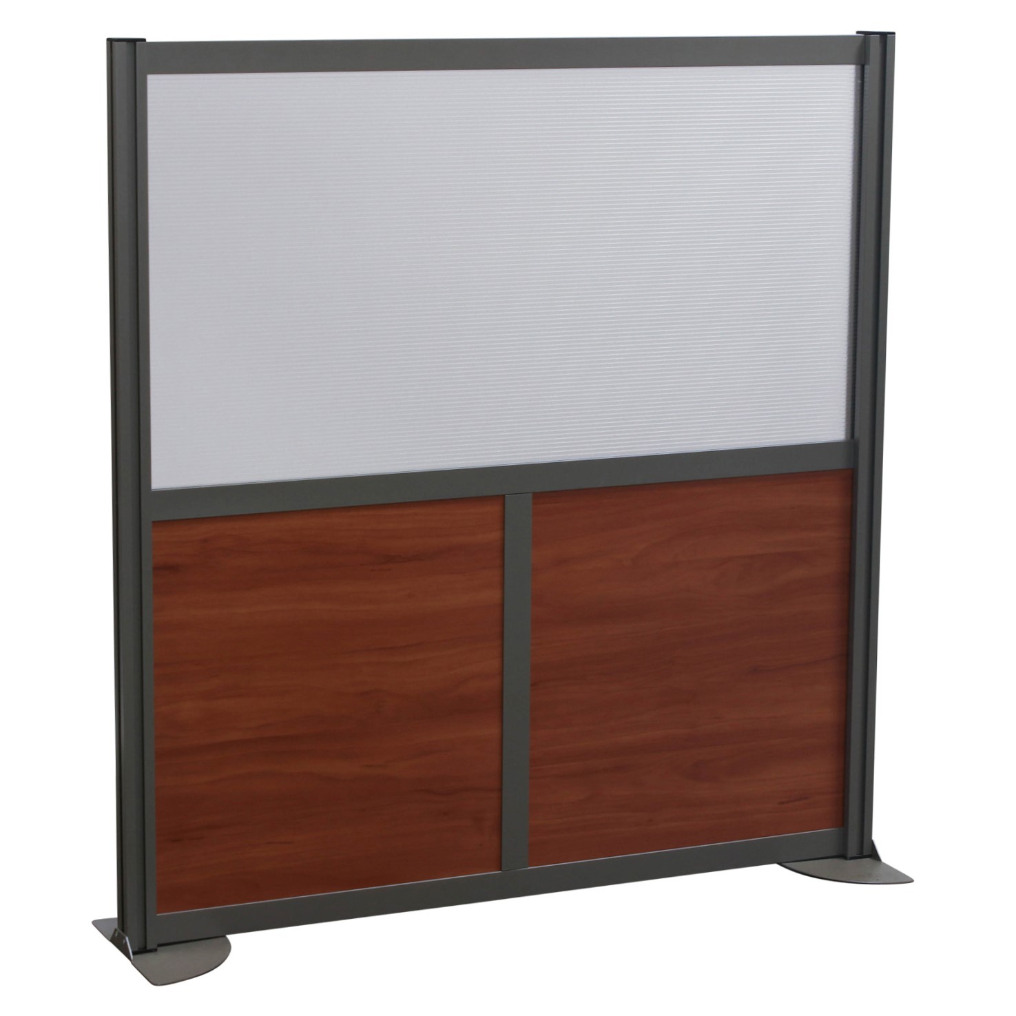 Glass Laminate Used 49x52 In Divider Panel, Cherry - National Office ...