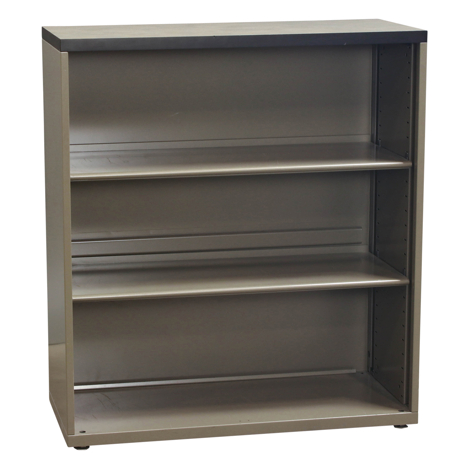 Steelcase Used 40 Inch 3 Shelf Bookcase w Laminate Top, Gray - National ...