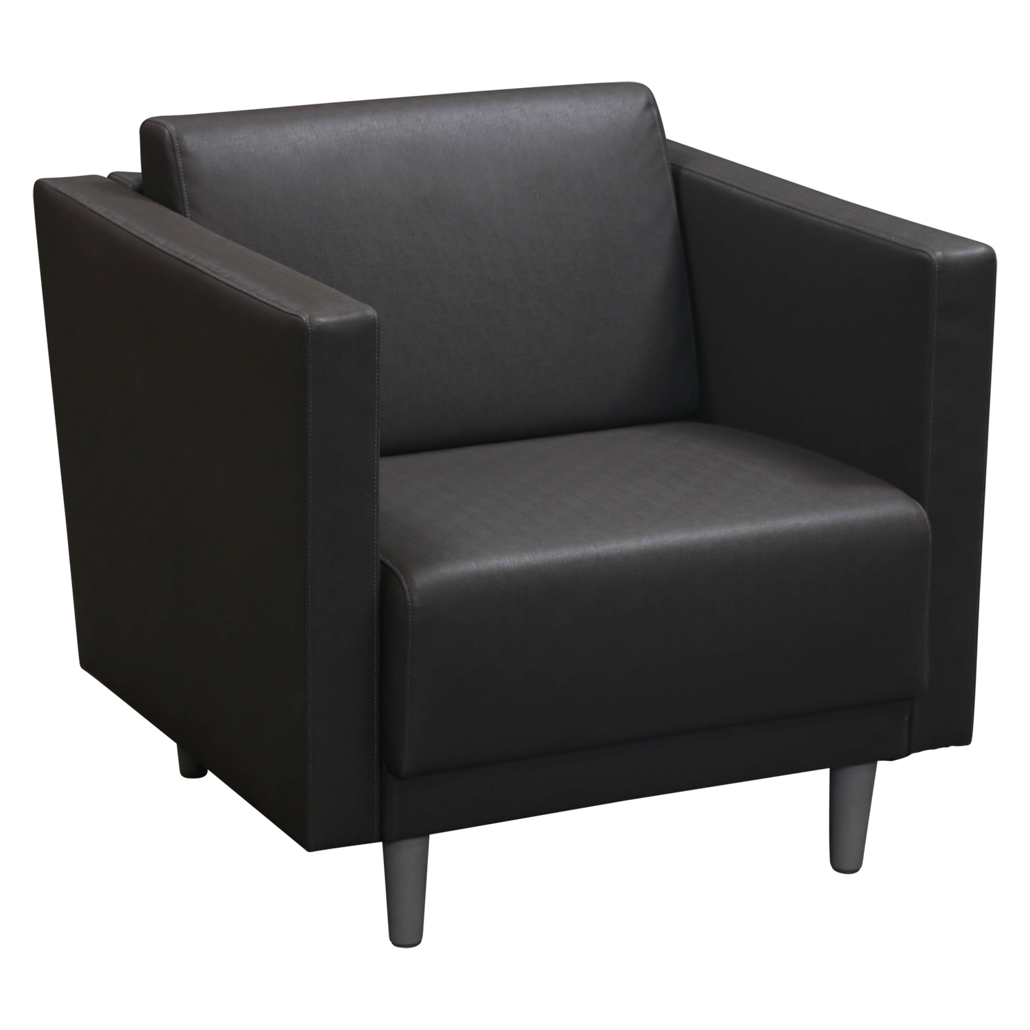 Hon Used Vinyl Reception Chair, Gray - National Office Interiors and ...