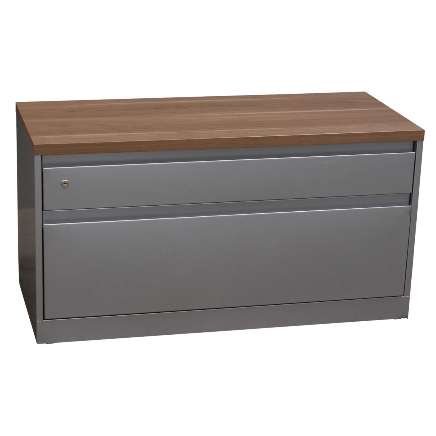 Steelcase Used 2 Drawer 42 Inch Laminate Lateral File with Light Walnut ...