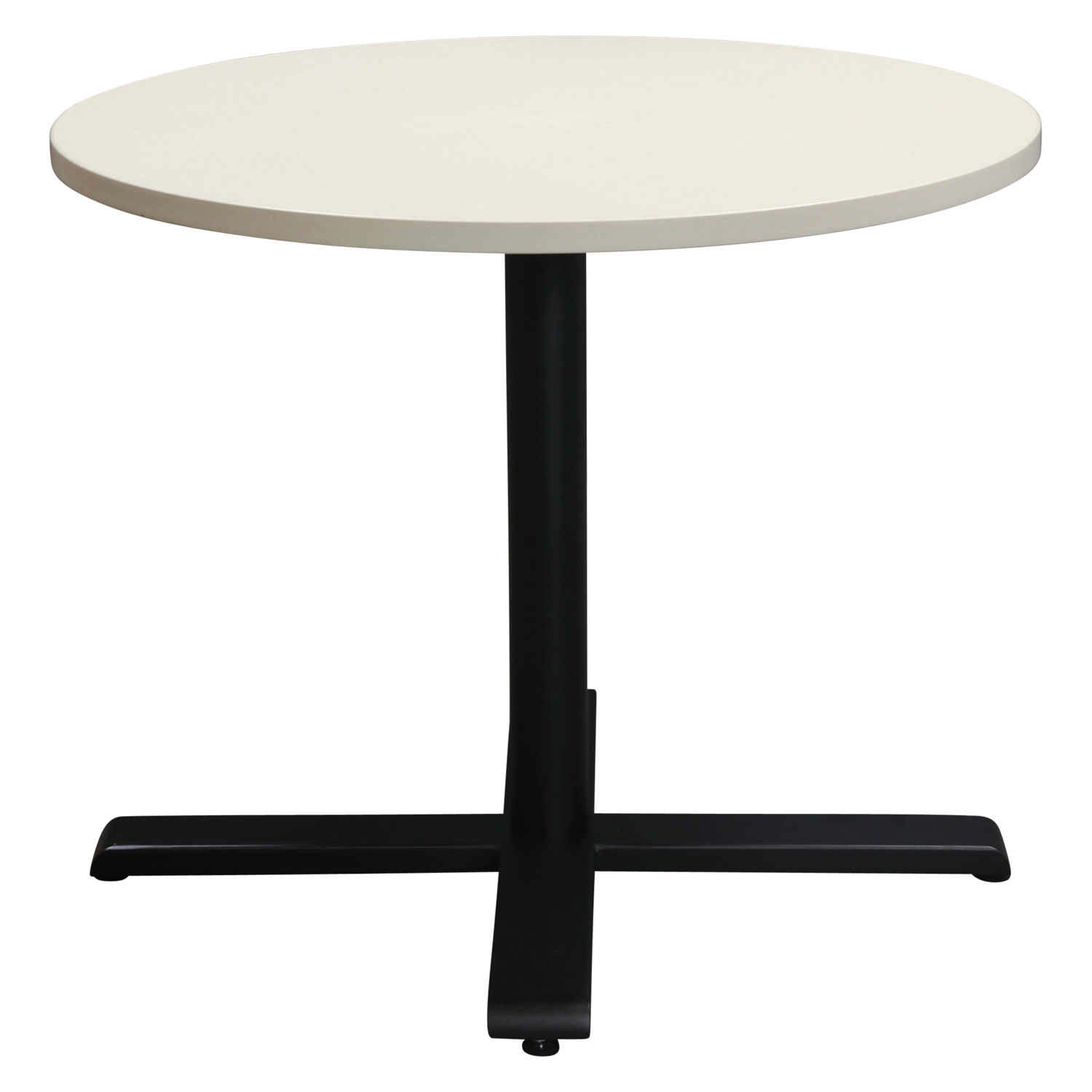 Steelcase Used 36 Inch Round Laminate Cafe Table, Off White Pattern ...