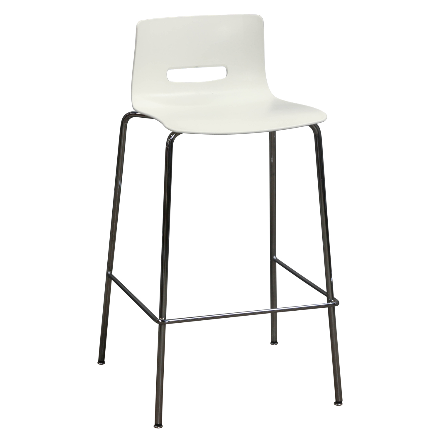 Allermuir Used Stack Stool, White - National Office Interiors and ...