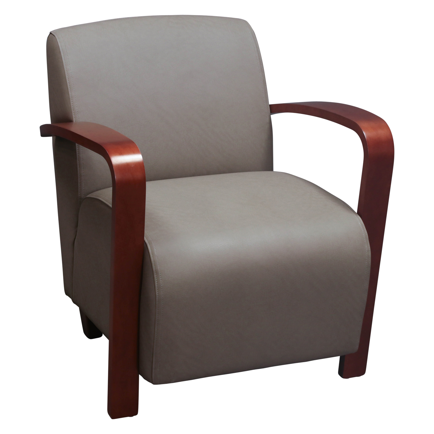 National Reno by Kimball Used Cherry Wood Reception Chair, Taupe ...