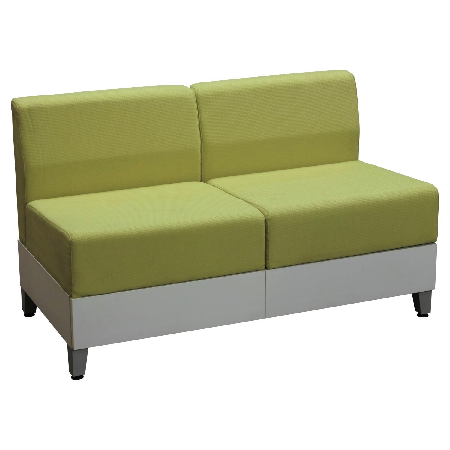 Used Lounge Two Seater w Storage, Lime Green and White - National ...