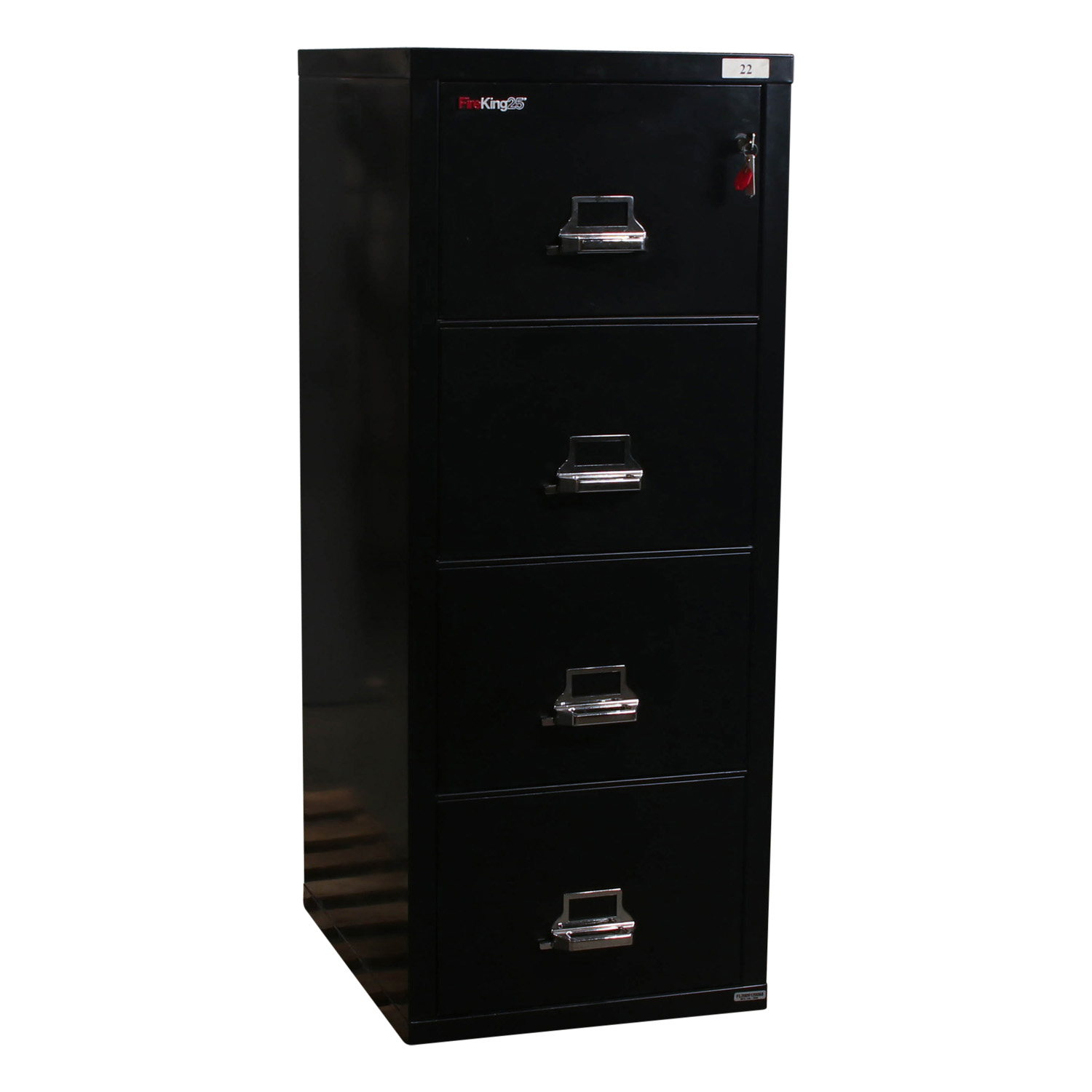 FireKing25 Used Legal Vertical File Cabinet, Black - National Office ...