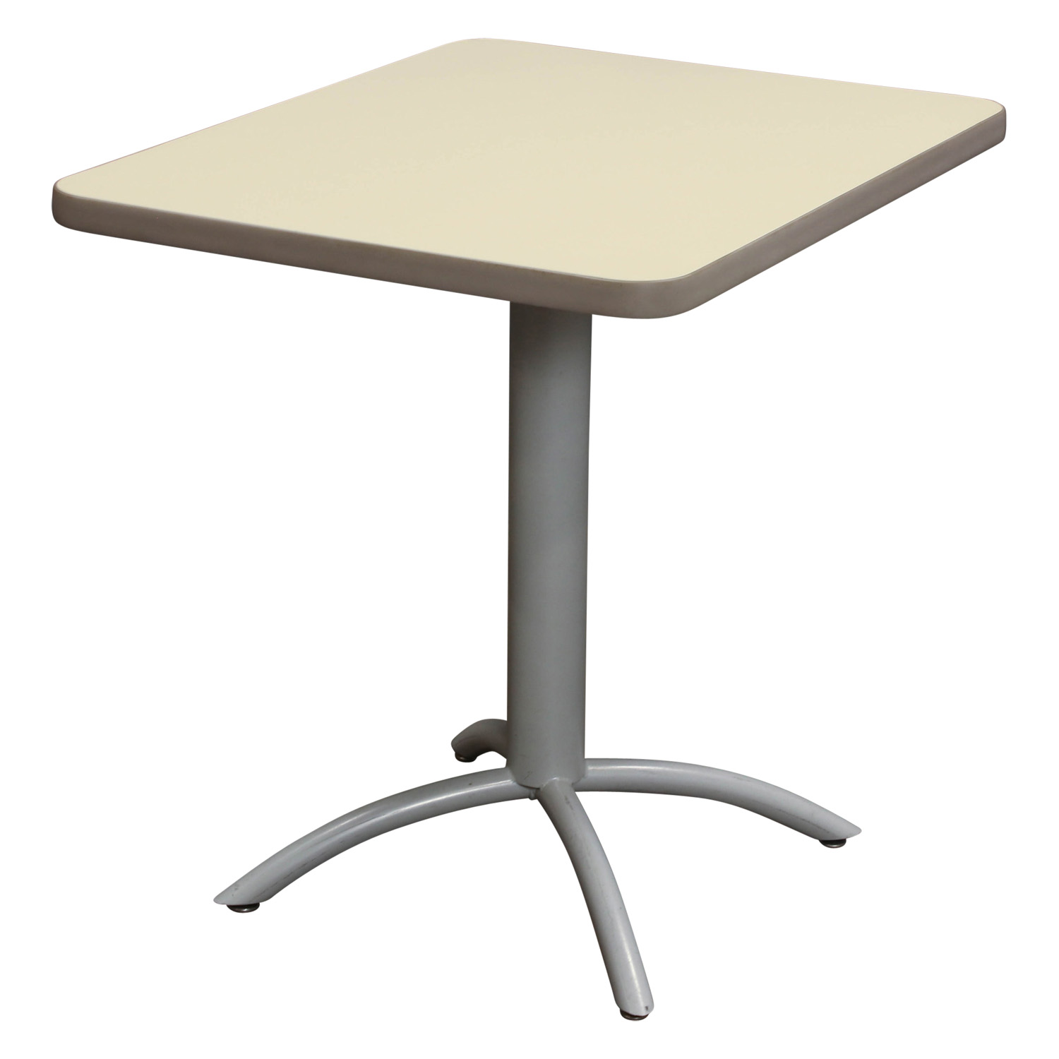 West Coast Industries Used 24x30 In Cafe Table, Cream - National Office ...