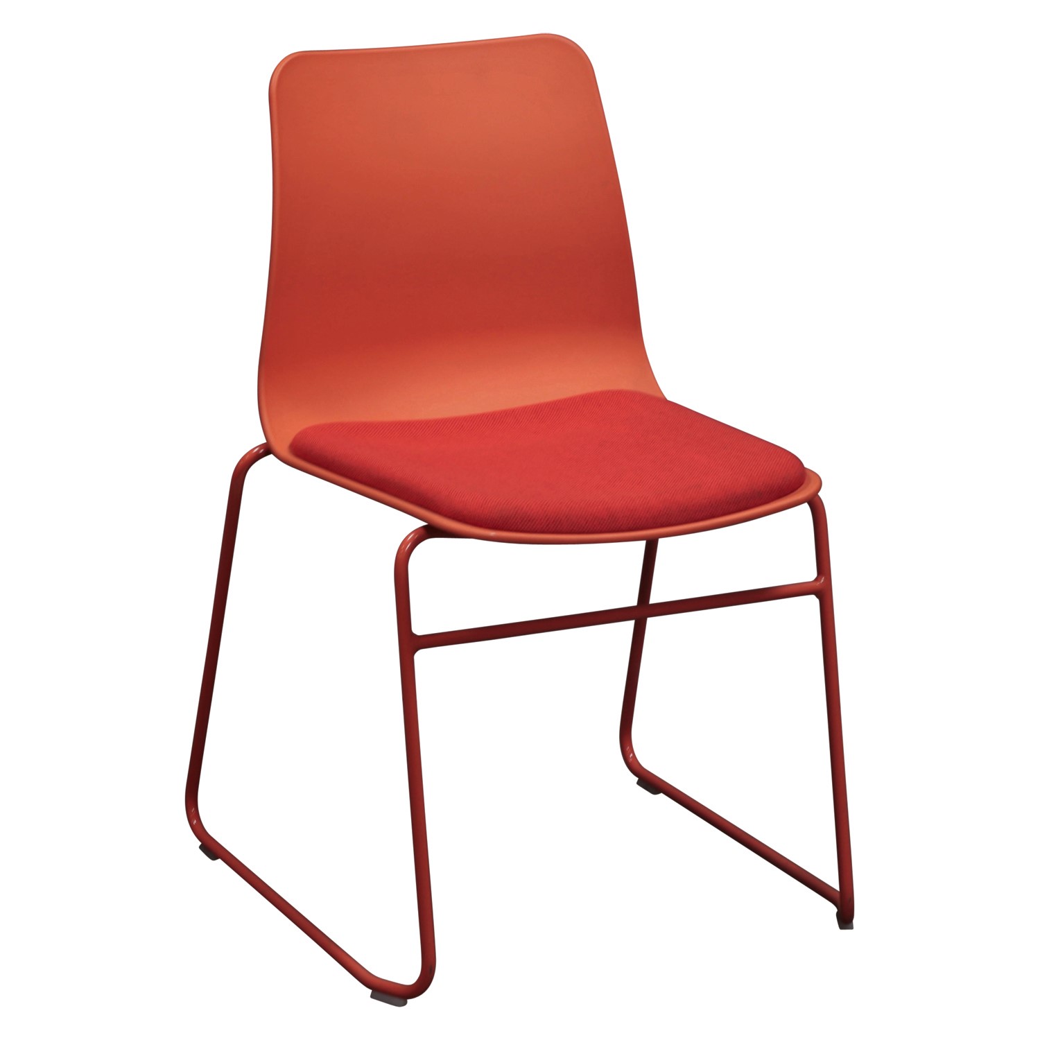 Naughtone Polly Used Stack Chair w Cushion, Salmon - National Office ...