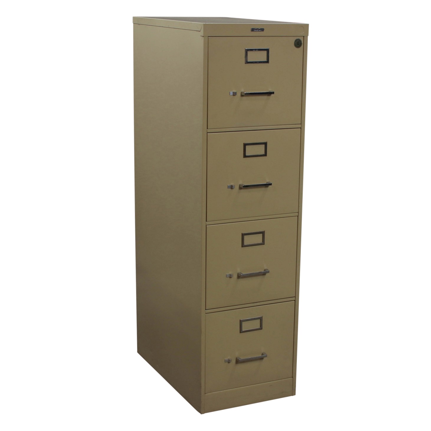 Patton Used Letter Sized 4 Drawer Vertical File, Putty - National ...