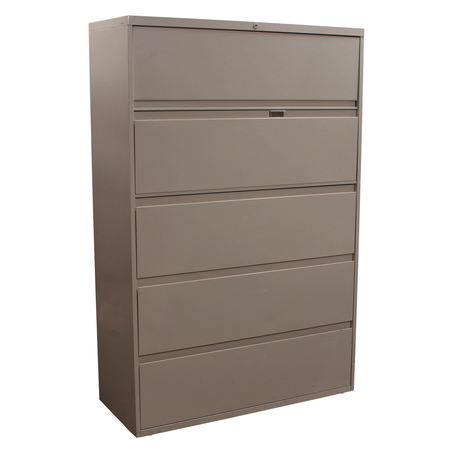 Steelcase Used 5 Drawer 42 Inch Lateral File, Putty - National Office ...