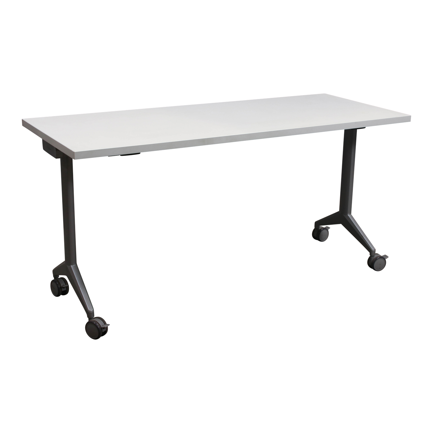 Allsteel Used 24x60 In Nesting Training Table, White - National Office ...