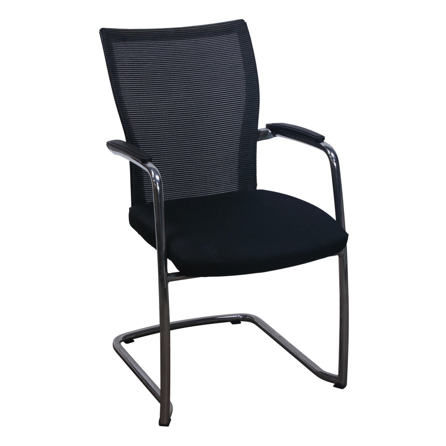 Haworth X630 Used Mesh Back Sled Base Chair, Black - National Office ...