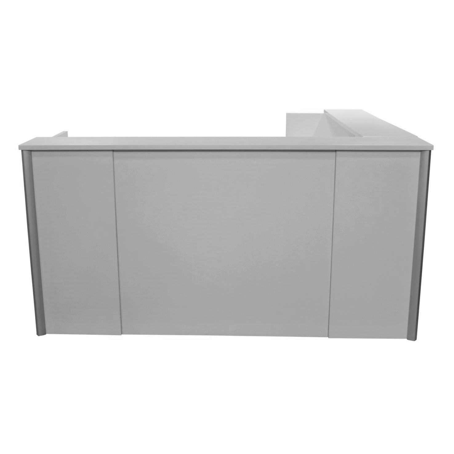 Lacasse Used L-Shaped Laminate Reception Desk, White - National Office ...