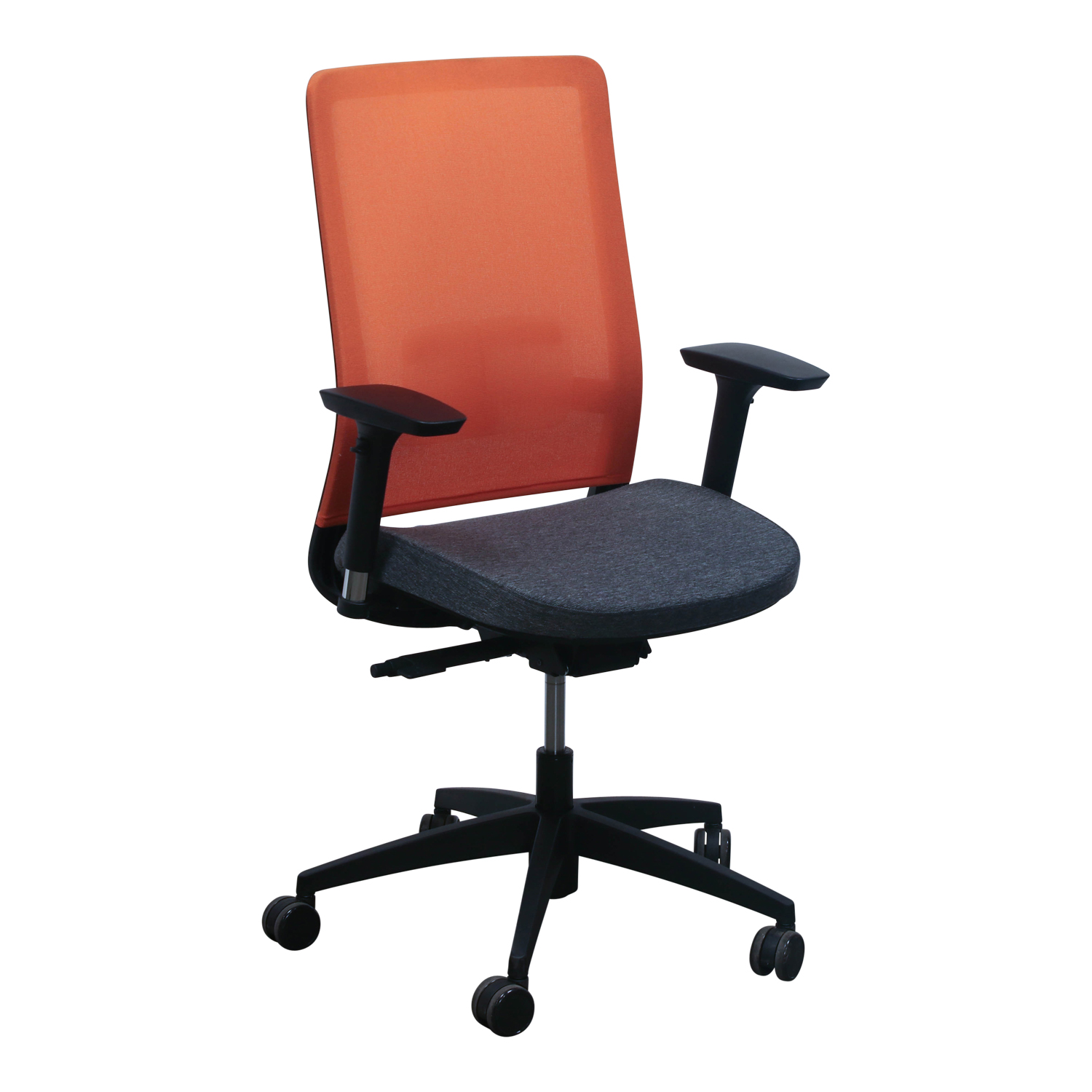 Global Factor Used Orange Mesh Back Task Chair, Gray Seat - National ...