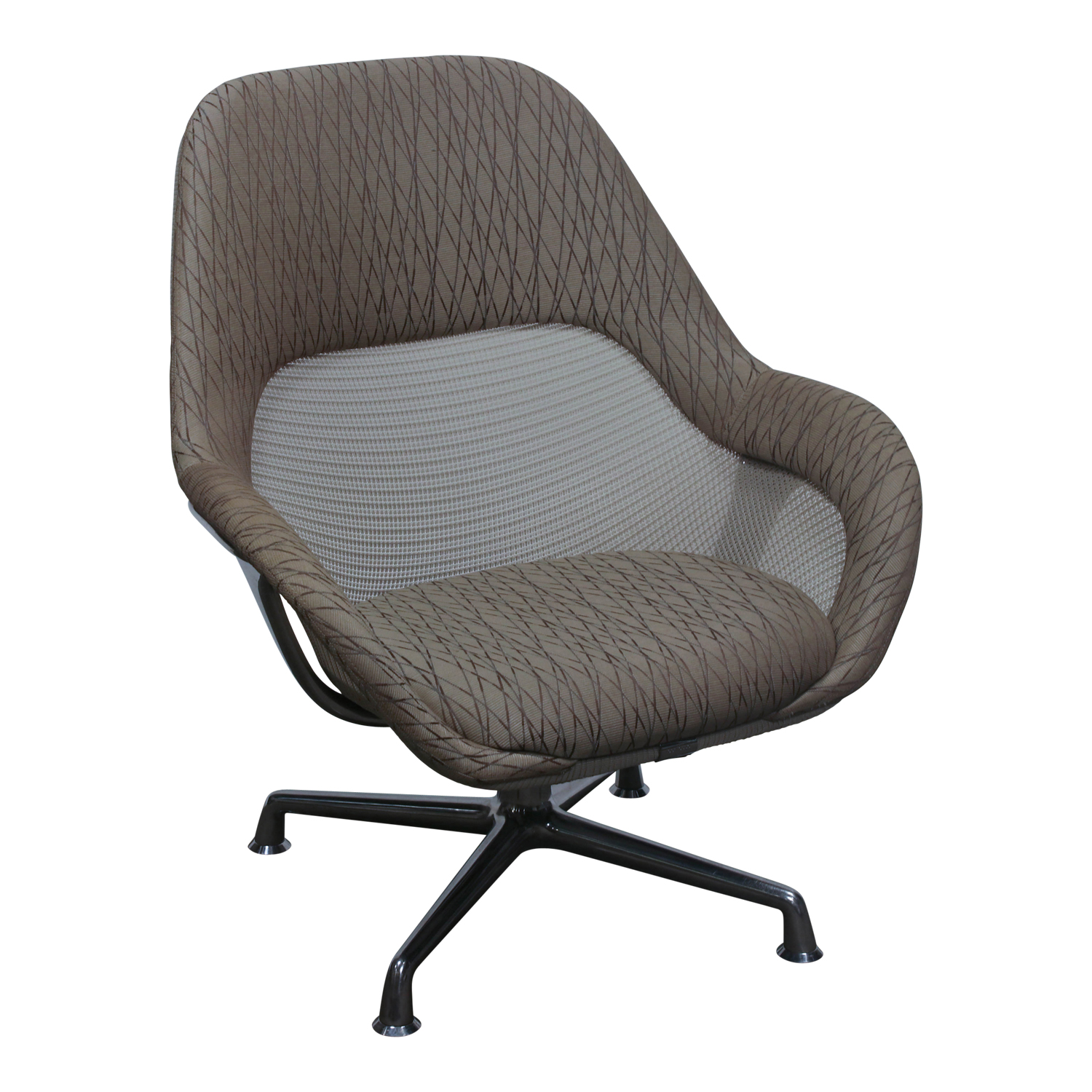 Steelcase Coalesse SW_1 Used Swivel Lounge Chair, Taupe Pattern ...